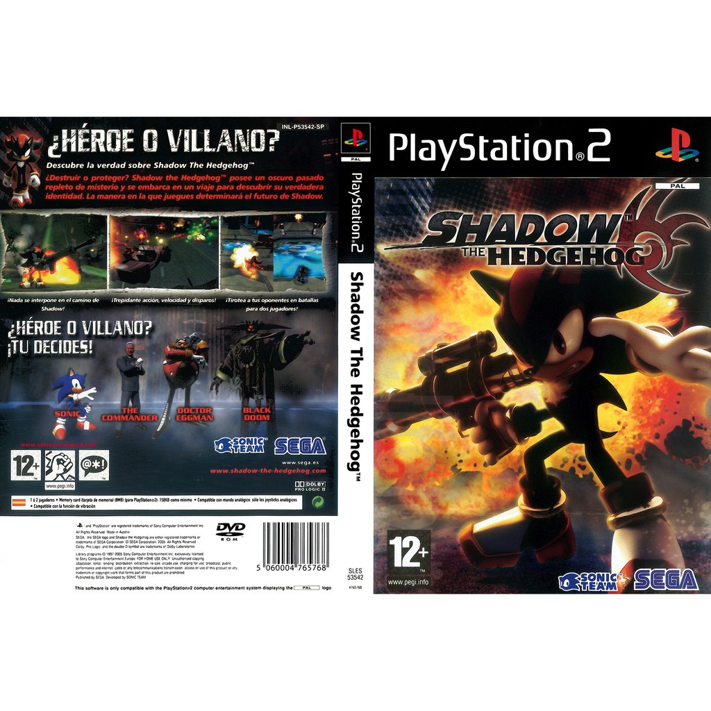 Shadow The Hedgehog (CD Games PS2) | Shopee Malaysia