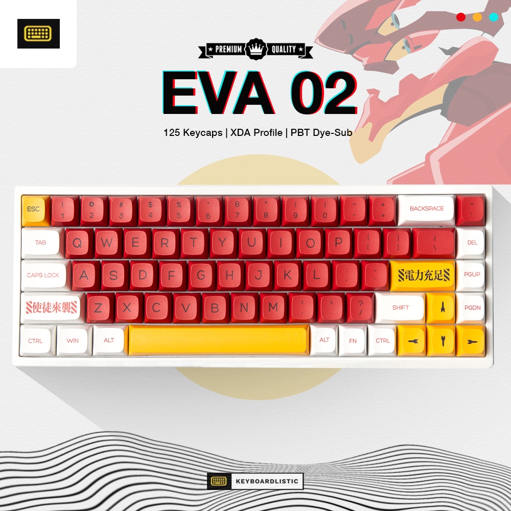 [𝐅𝐑𝐄𝐄 𝐒𝐇𝐈𝐏𝐏𝐈𝐍𝐆] EVA 02 Keycaps | XDA Profile | PBT Dye-Sub | Royal ...