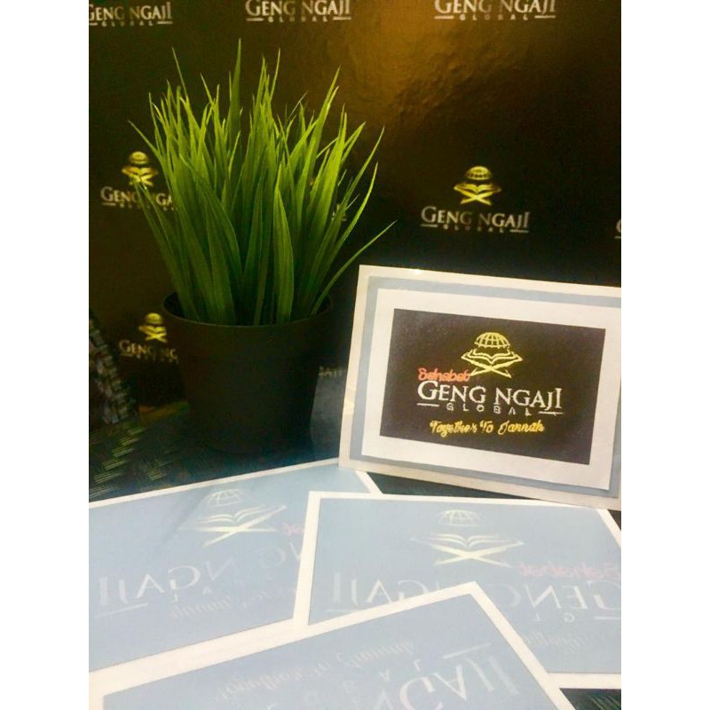 STIKER KERETA SAHABAT GENG NGAJI GLOBAL | Shopee Malaysia