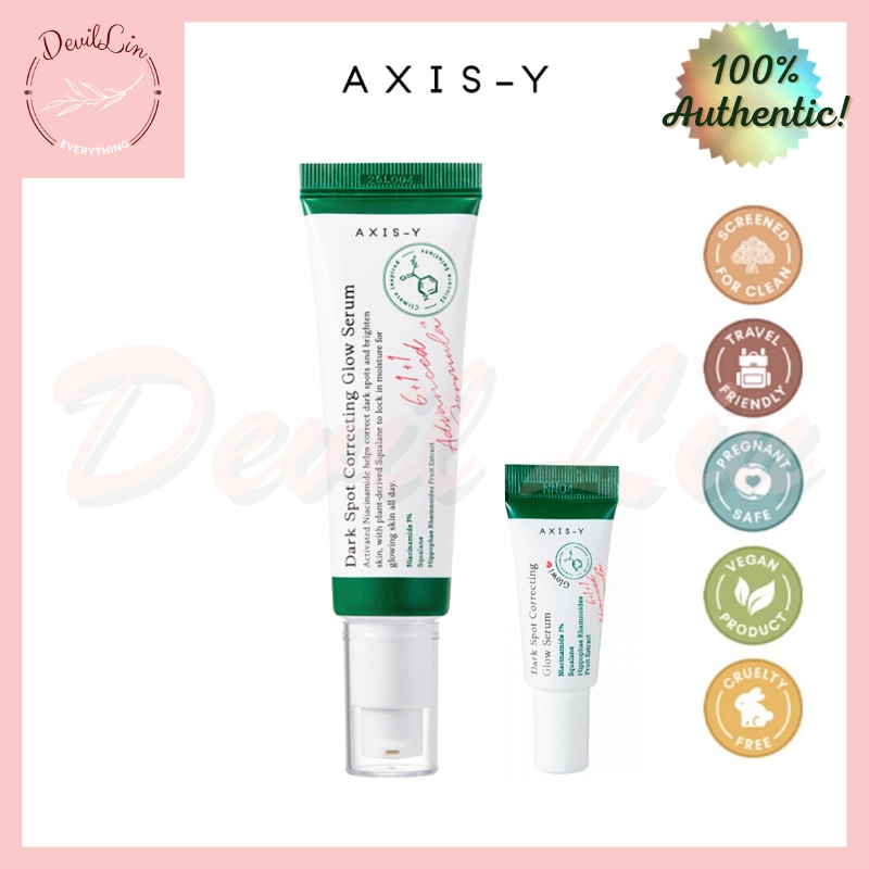 AXIS-Y Dark Spot Correcting Glow Serum 5ml/50ml & Mini Grow Set ...
