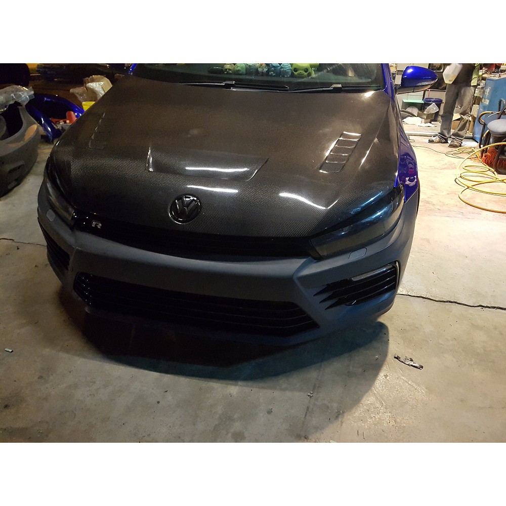 1 volkswagen scirocco carbon fiber hood bonet fit untuk semua scirocco ...
