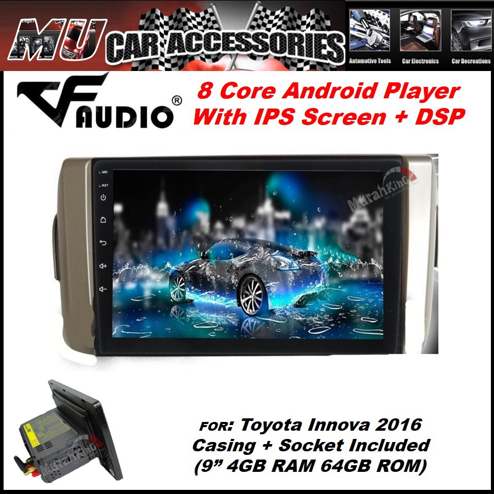 (4GB RAM 64GB IPS + DSP)Toyota Innova 2016 9'' Inch Android 8.1 and ...