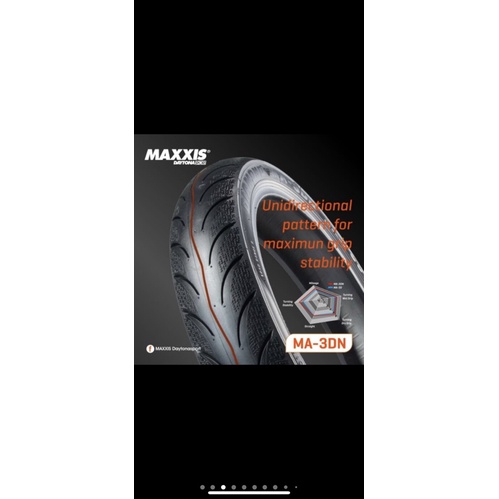2022 Maxxis Diamond MA-3DN 120/70-17 (made in Indonesia ) | Shopee Malaysia