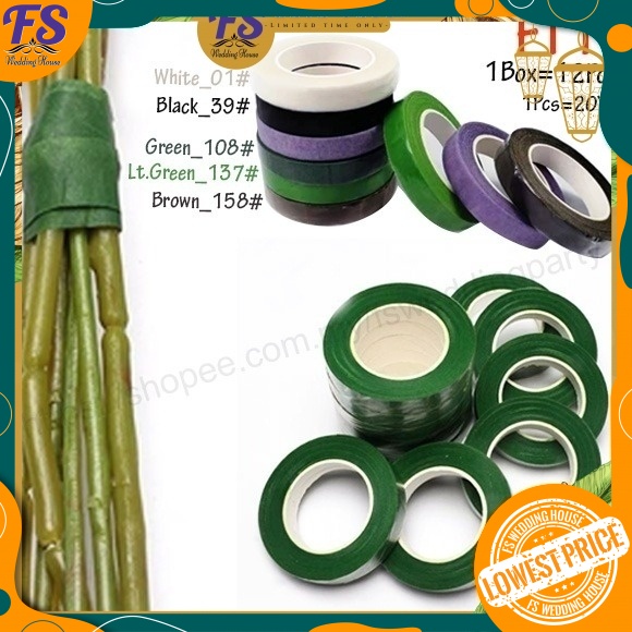 PELILIT BATANG/LILIT BATANG LIDI/20Yds Floral Tape/Tape Pelilit Bunga ...
