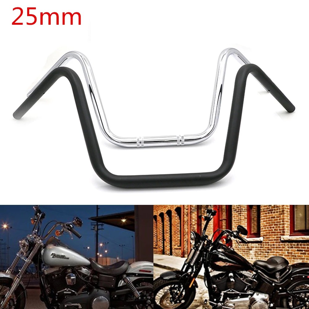 25mm Ape Chopper Handle Bar 10" Tall Custom Harley Davidson Shadow ...