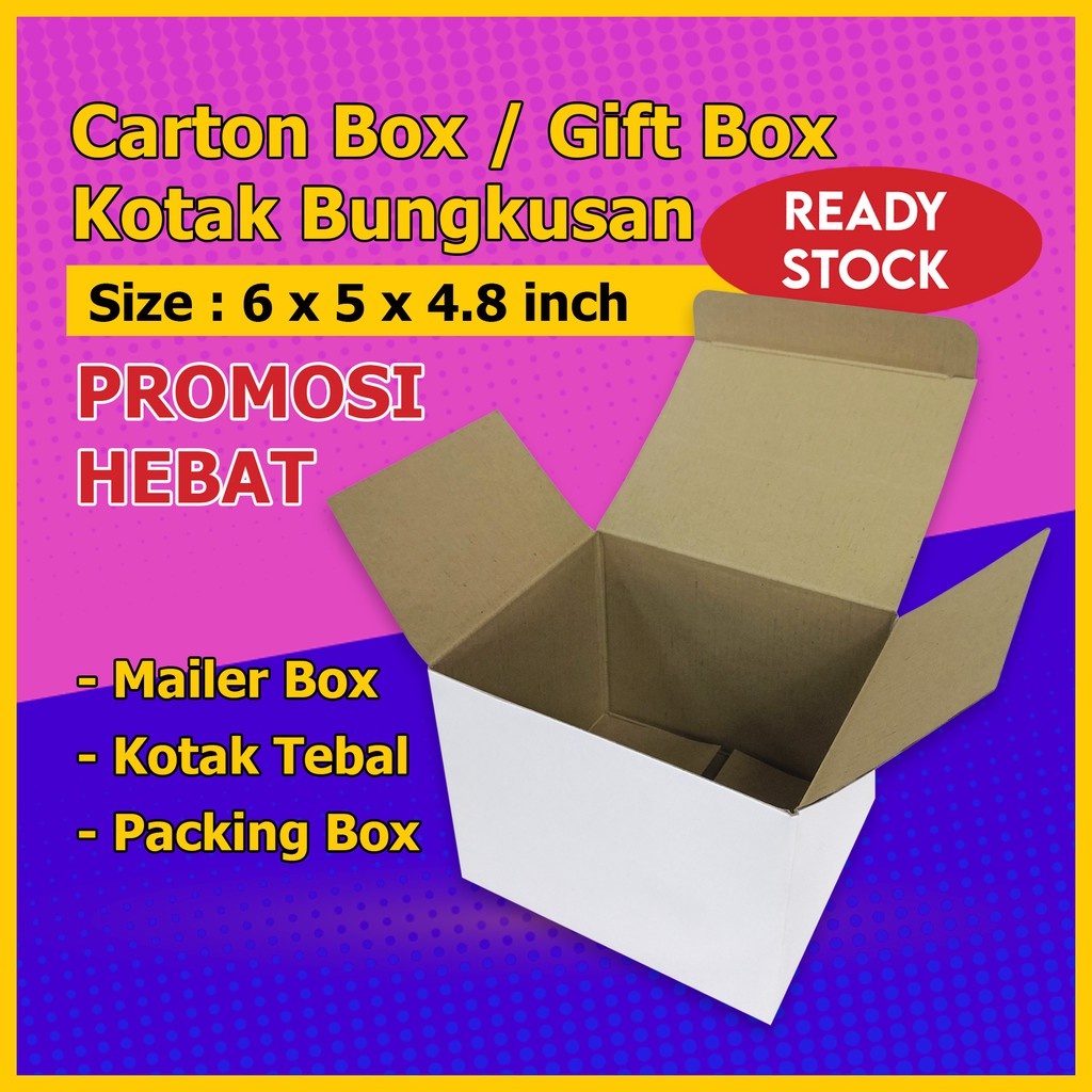 Ready Stock Kotak Bungkusan Carton Box Shipping Box Gift Box Mailer Box ...