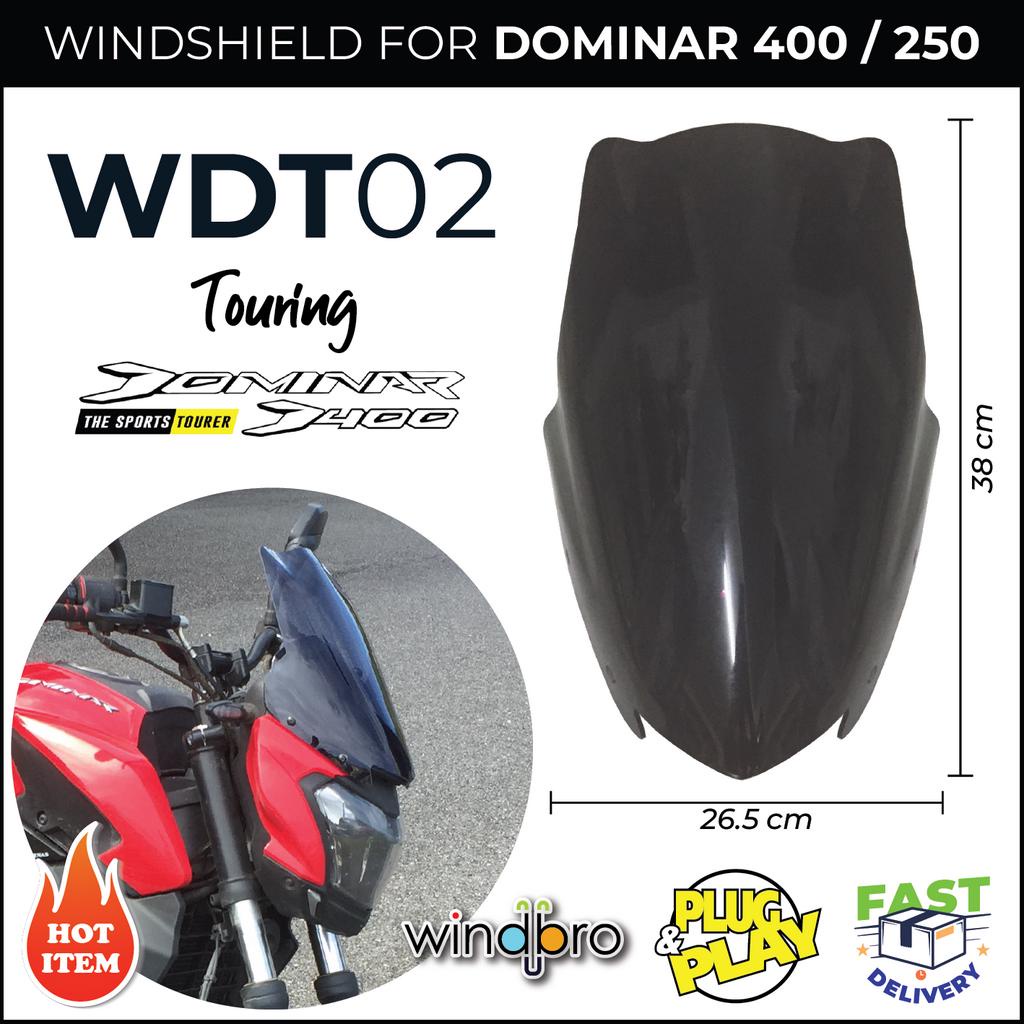 WDT02 - Windshield Visor Dominar 400 / 250 (All Model) | Shopee Malaysia
