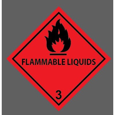 Self Adhesive Sticker Flammable Toxic Class 6 Sticker Flammable Liquid ...