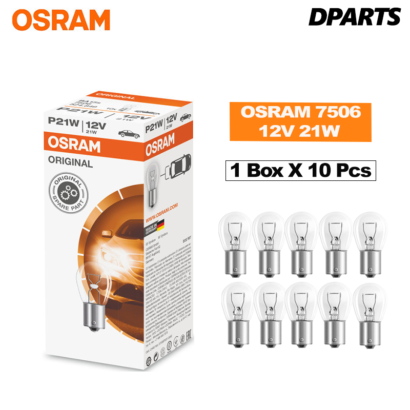 Osram Bulb 7506 12V BA15s 21W x ( 10 Pcs ) 1141Reverse Light | Shopee ...