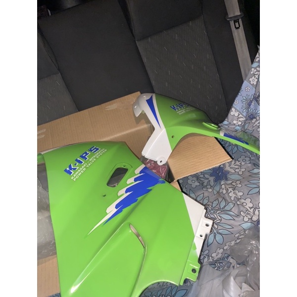 Cover set fairing depan kawasaki kips, krr,zsr, cyclone NOS🥰 New Old ...