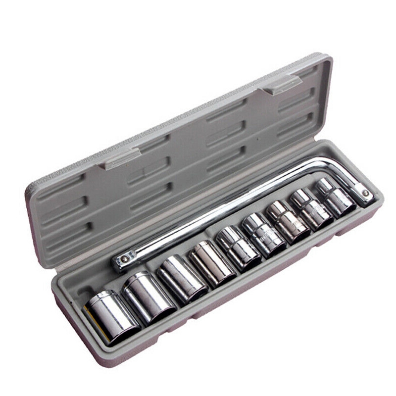 10pcs 1/2" L Type Socket Wrench Box Tool Set Spanner Toolbox Set Sepana ...