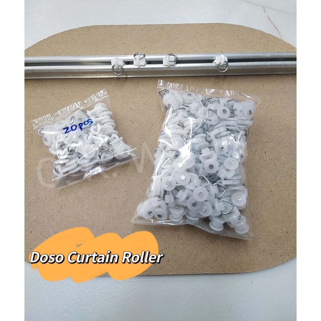 Doso Curtain Roller (plastik roller with metal ring) | Shopee Malaysia