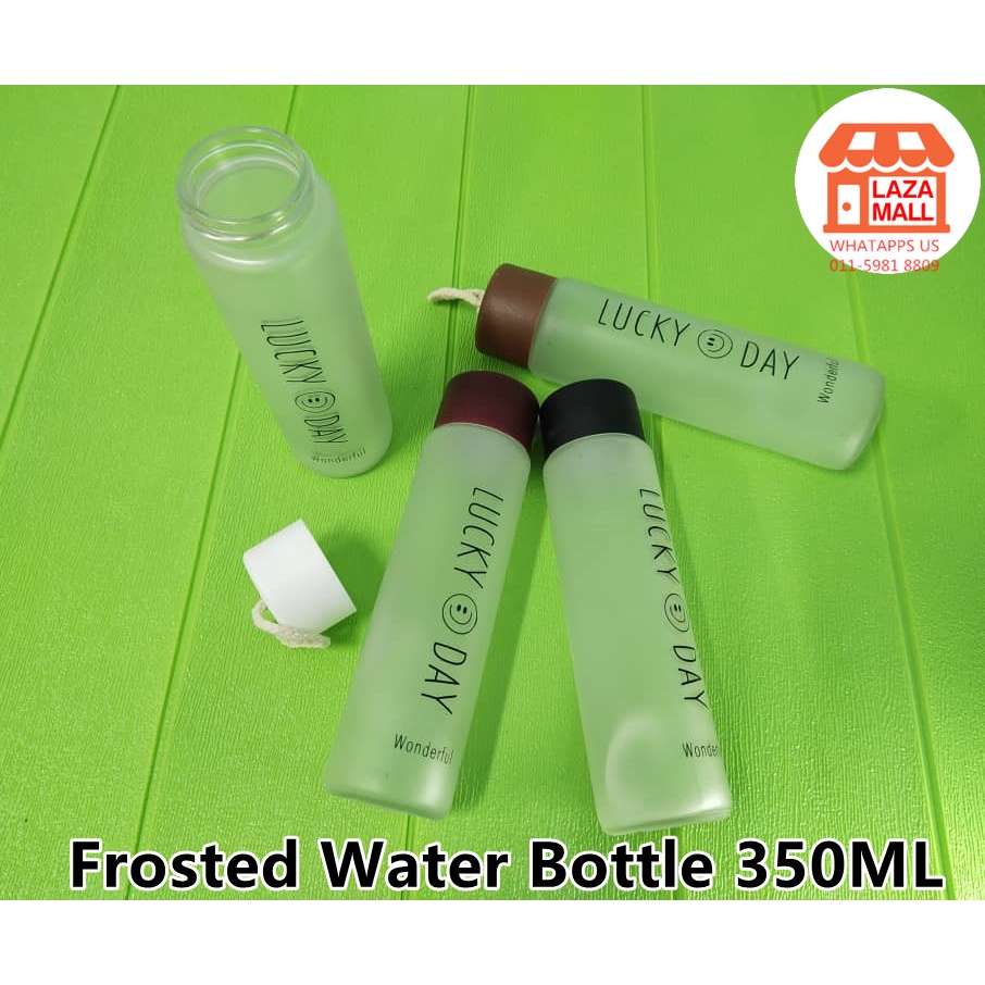 PORTABLE TRANSPARENT GLASS HOT COLD WATER DRINKING BEVERAGE BOTTLE ...