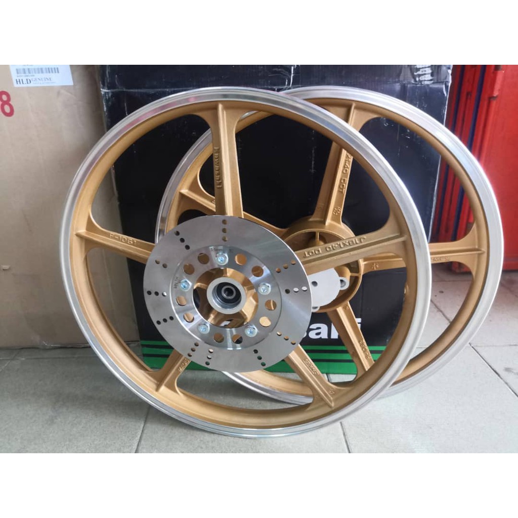 CUSTOM RIM AR80 Gold PNP MASUK EX5 DREAM 5 leg | Shopee Malaysia