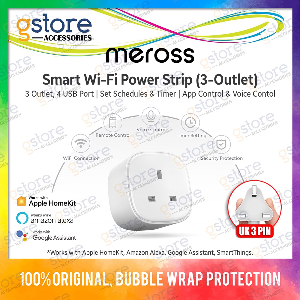Meross Smart WiFi Plug MSS210 (Remote Control, App Control, Create on ...