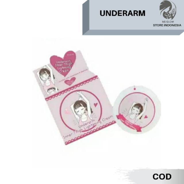 SIKU HITAM Msglow UNDERARM/MS GLOW CREAM Black Folds, Armpits, Neck ...