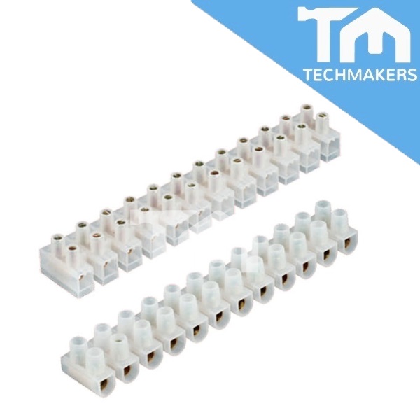 12-Way 5A, 10A, 20A PVC Terminal Block Cable Connector (PVC / Ceramic ...