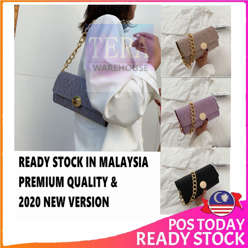 Small Square PU Leather Women Handbags Chain Underarm Shoulder Bags ...