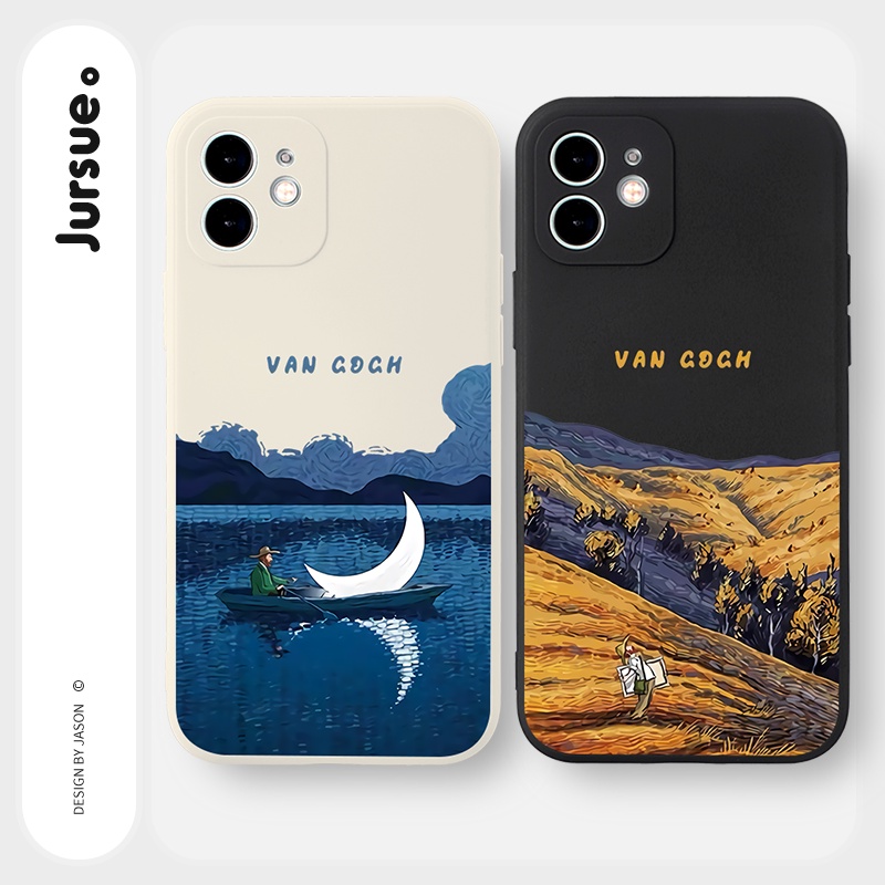 JURSUE Soft Silicone Matching Couple Set Cute Aesthetic Shockproof ...