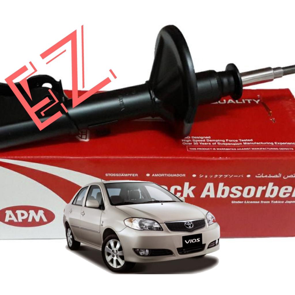 VIOS 2003-2007 APM FRONT (DEPAN) SHOCK ABSORBER SET(Gas type) | Shopee ...