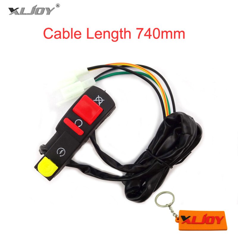 Universal Electric Kill Start Switch 4 Wires For 50cc 110 150 200 250 ...