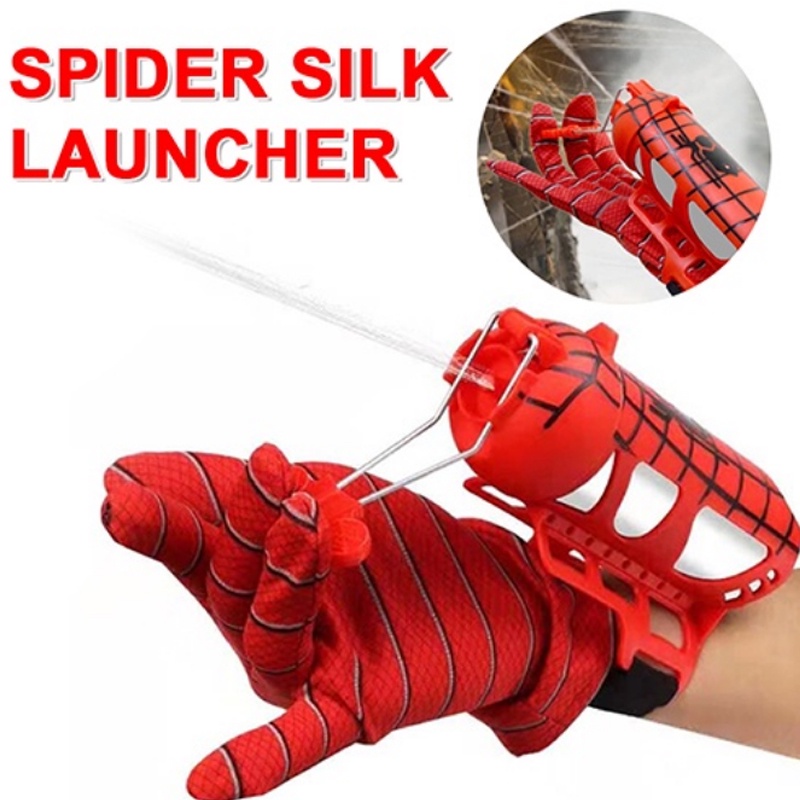 Spiderman Glove Launcher Web Shooter Cosplay Spray Spider Silk Launch ...
