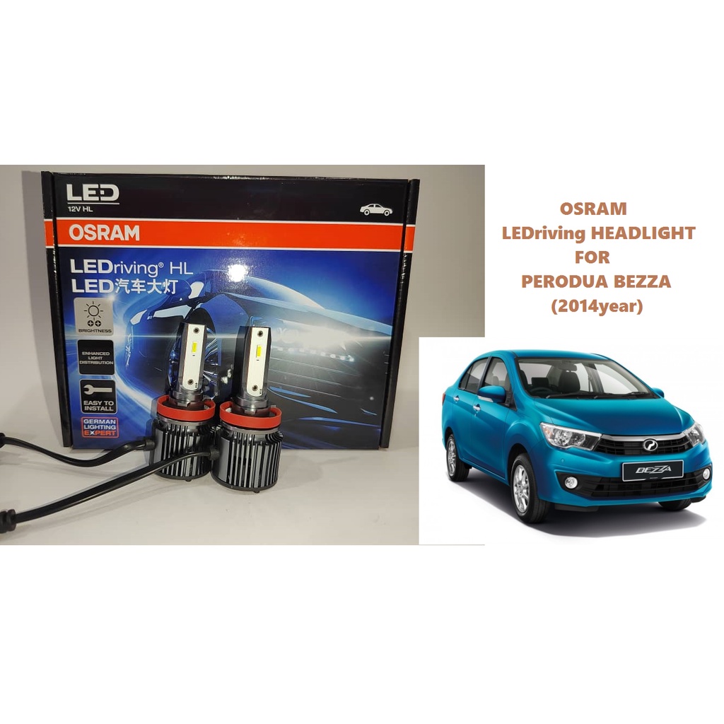 ☆LED☆ OSRAM LED Driving HEADLIGHT (H8/H11/H16) FOR PERODUA BEZZA ...