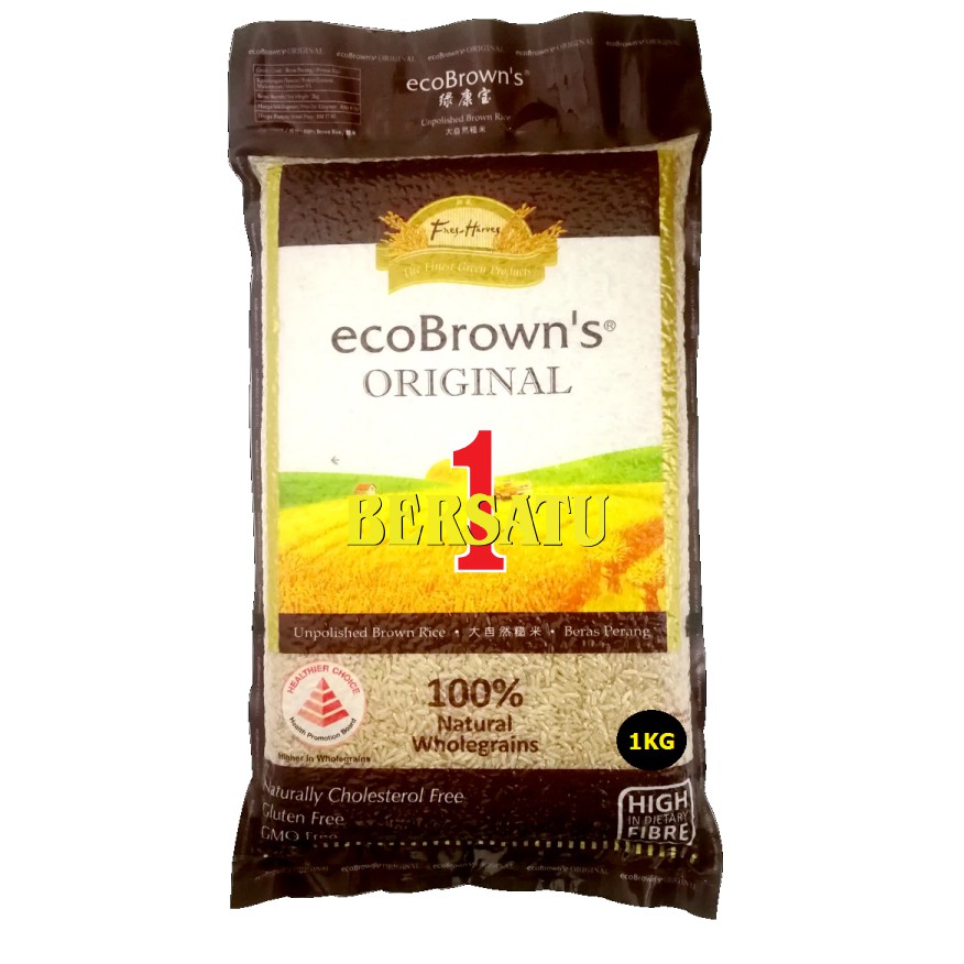 ecoBrown’s Original Brown Rice / Beras Perang Original / 大自然糙米 1kg ...