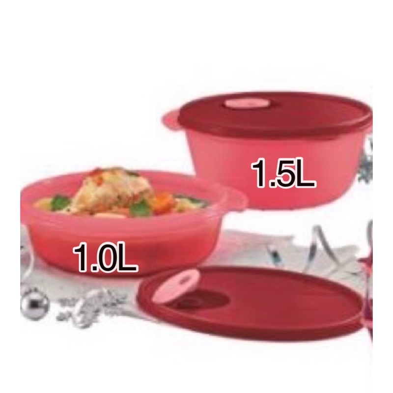 Tupperware Crystalwave Bowl Set (2pcs) | Shopee Malaysia