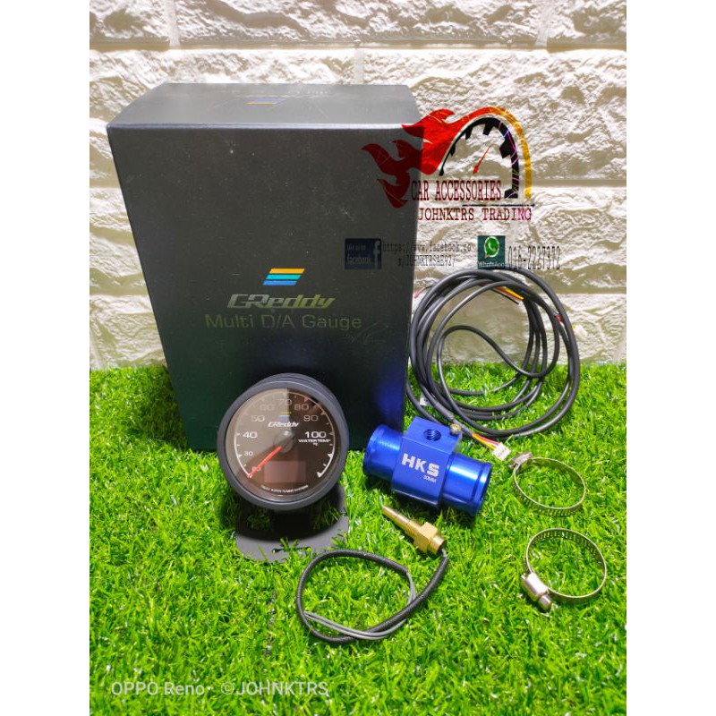 WATER TEMP METER GREDDY 7CLR SIAP BACAAN BATERI UPGRADE 10 MODE START ...