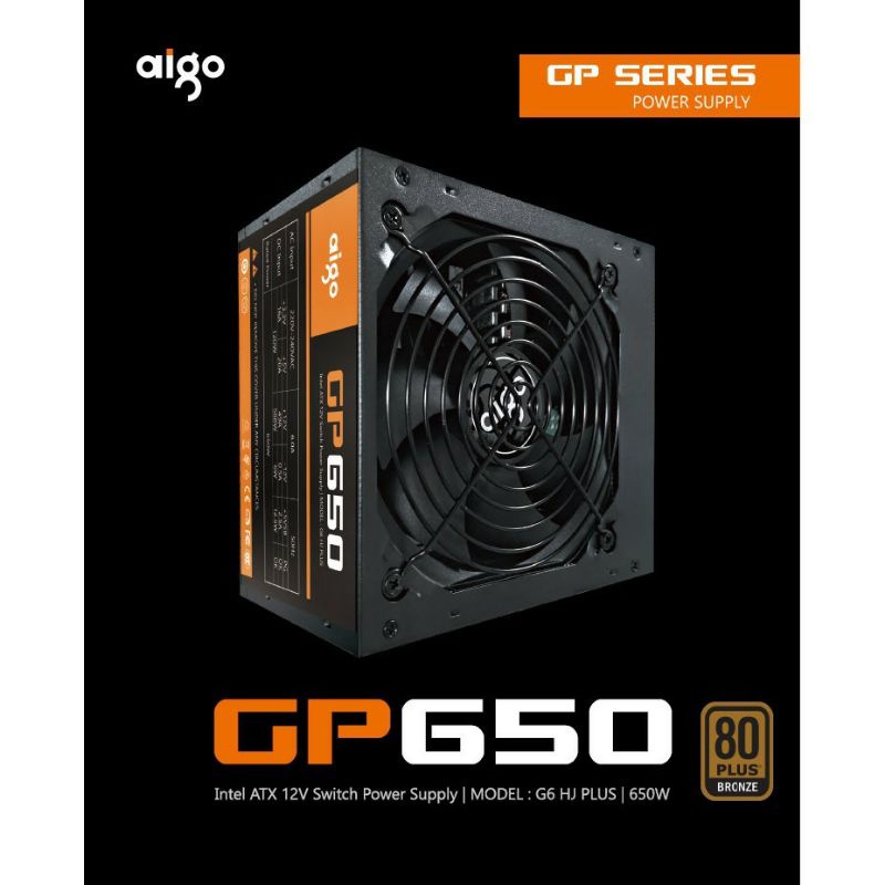 AIGO GP650 650W 80Plus Bronze Power Supply (USED) | Shopee Malaysia