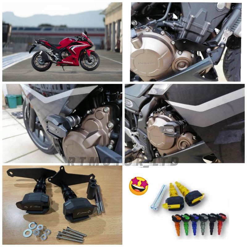 HONDA CBR500R FRAME SLIDER YEAR 2017-2021 PROTECTIVE FALLING FRAME ...