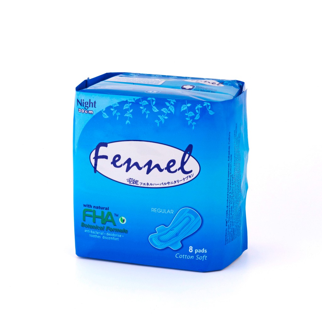 Fennel Herbal Cottony Night Sanitary Pad: Antibacterial 🔰 Deodorize 🌼 ...