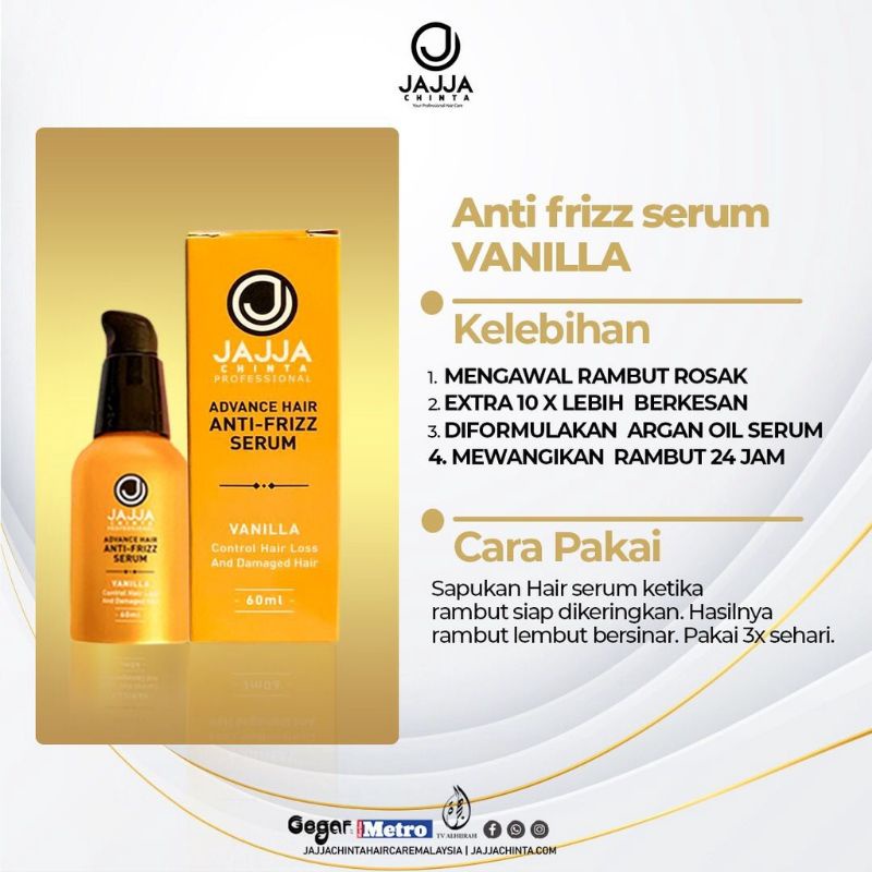 💥JAJJA ANTI FRiZZ HAIR SERUM / JAJJA CHINTA HAIR SERUM LURUS RAMBUT ...