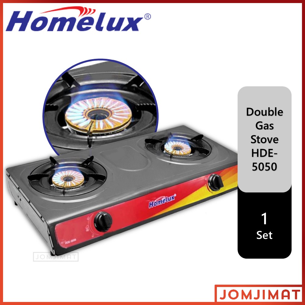 Homelux Burner Double Gas Stove Series HDE-5050 (Sirim) / Double Burner ...