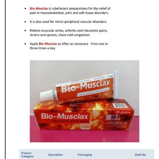 Bio-musclax cream 30g Salap Panas | Shopee Malaysia