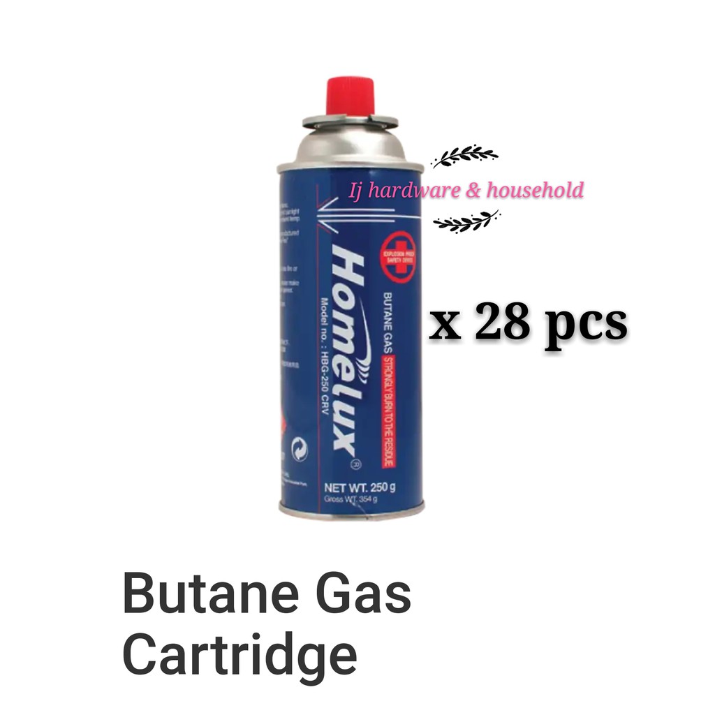 HOMELUX BUTANE GAS Cartridge (28 Bottles)HOMELUX CRV BUTANE CARTRIDGE ...