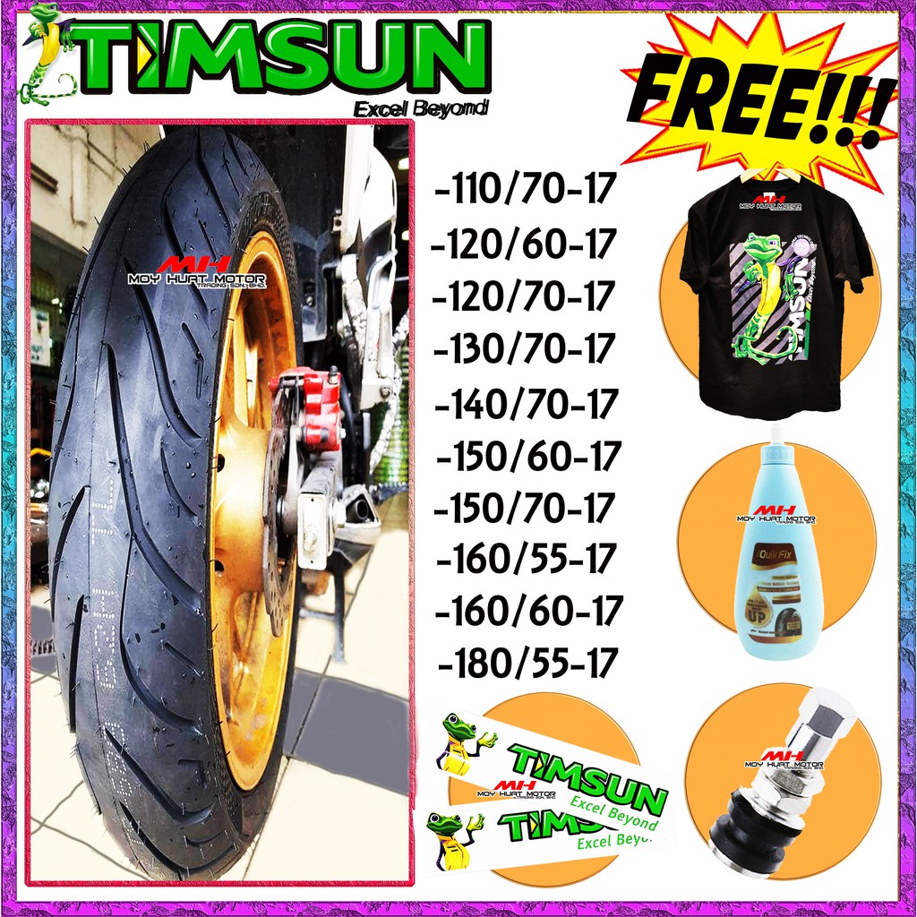 🔥BUY 1 FREE 1 TAYAR GUM🔥 TIMSUN TYRE FOR BIG BIKE / BIGBIKE USE / UTK ...