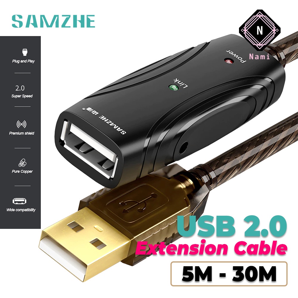 SAMZHE FD-15U USB 2.0 Extender Cable Signal Strength Data Transmit ...