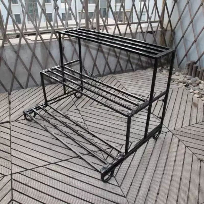 [ NEW ITEM ] rak bunga 3 tingkat besi tebal letak pasu berat | Shopee ...