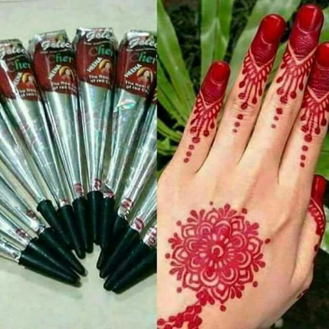 INAI LUKIS GOLECHA INAI KON CHERRY MAROON INAI KUKU PENGANTIN | Shopee ...