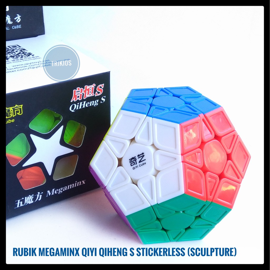 Rubik Megaminx Qiyi Qiheng S Stickerless Sculpture - Rubik Megaminx ...