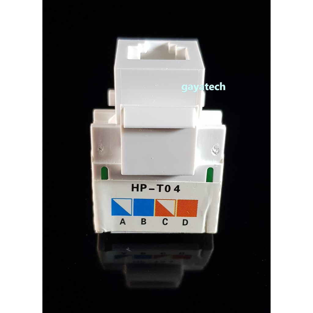 CAT3 RJ11 Telephone Keystone Jack Module for Wall Faceplate | Shopee ...