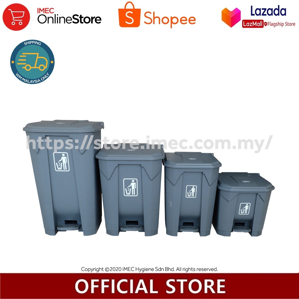 IMEC ST15/ST25/ST35/ST55 Step On Hygiene Bin, Grey | Shopee Malaysia