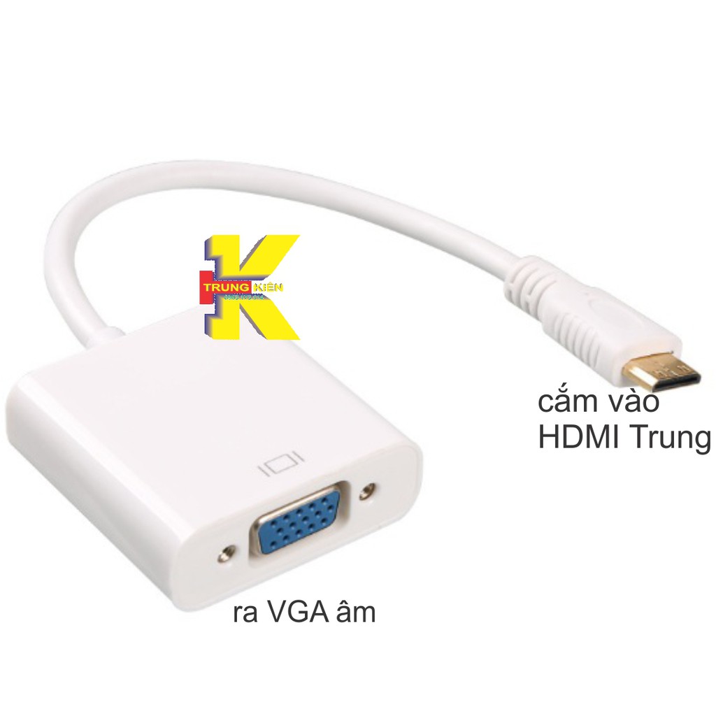 Mid-size HDMI TO VGA CABLE (AMPLID HEAD) | Shopee Malaysia