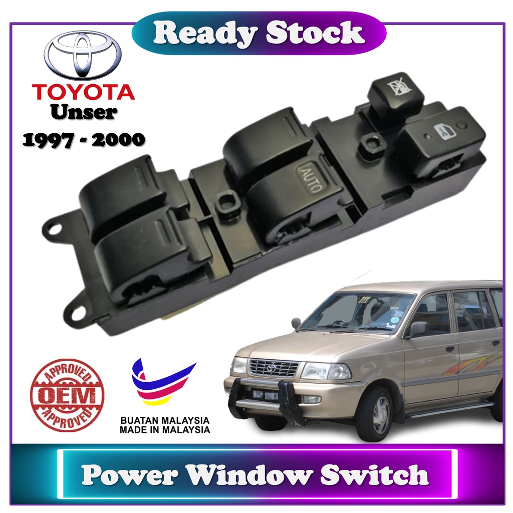Toyota Unser 】 Power Window Switch / Suis Tingkap / Main & Sub ( 1997 ...