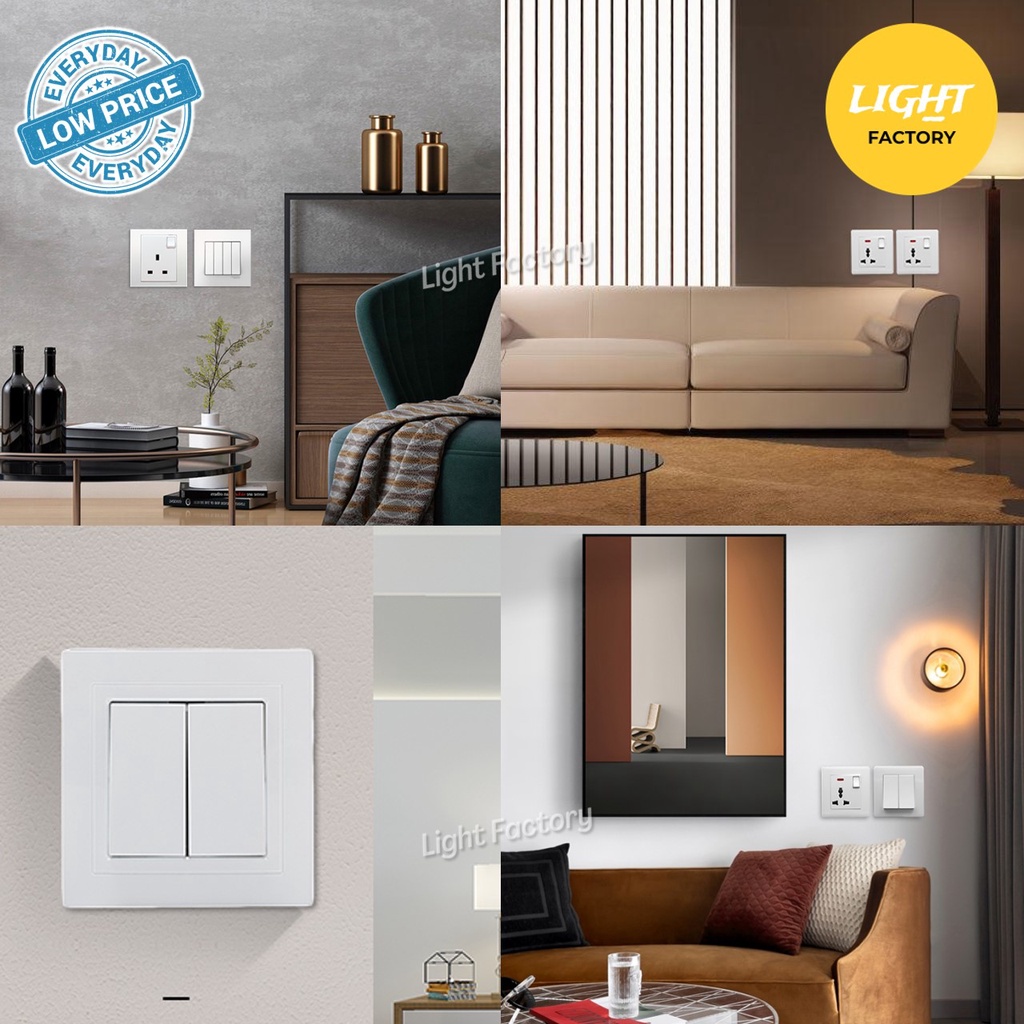 🔥SIRIM APPROVED🔥 Schneider Vivace Switches White KB15 KB31/1 KB32/1 ...