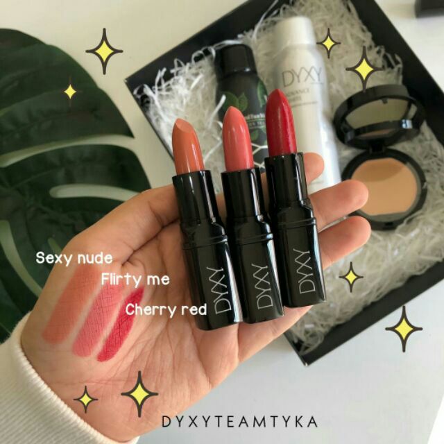 DYXY COSMETICS ORIGINAL HQ DYXY LIPSTICK SEXY NUDE FLIRTY ME CHERRY RED ...