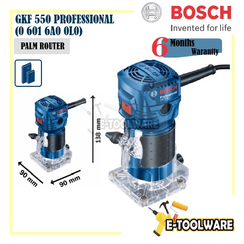 Bosch GKF 550 Palm Router Trimmer 6mm 550W - 06016A00L0 | Shopee Malaysia