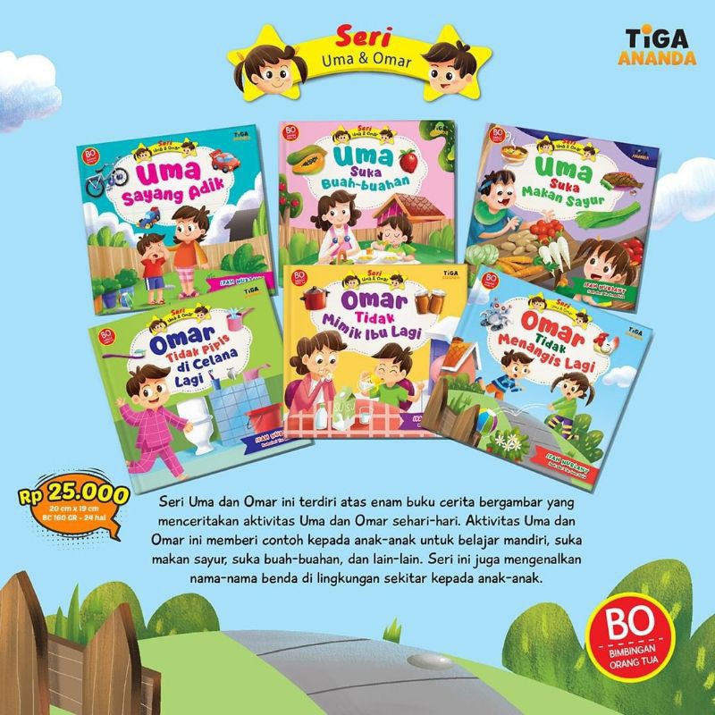 Uma And Omar Series Of Three Ananda Children's Story Books | Shopee ...
